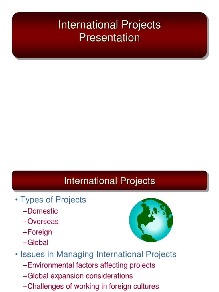 Managing International Projects Effectively | PDF | Value (Ethics ...