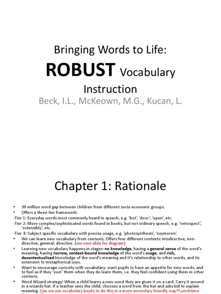 Bringing Words To Life | PDF | Vocabulary | Word