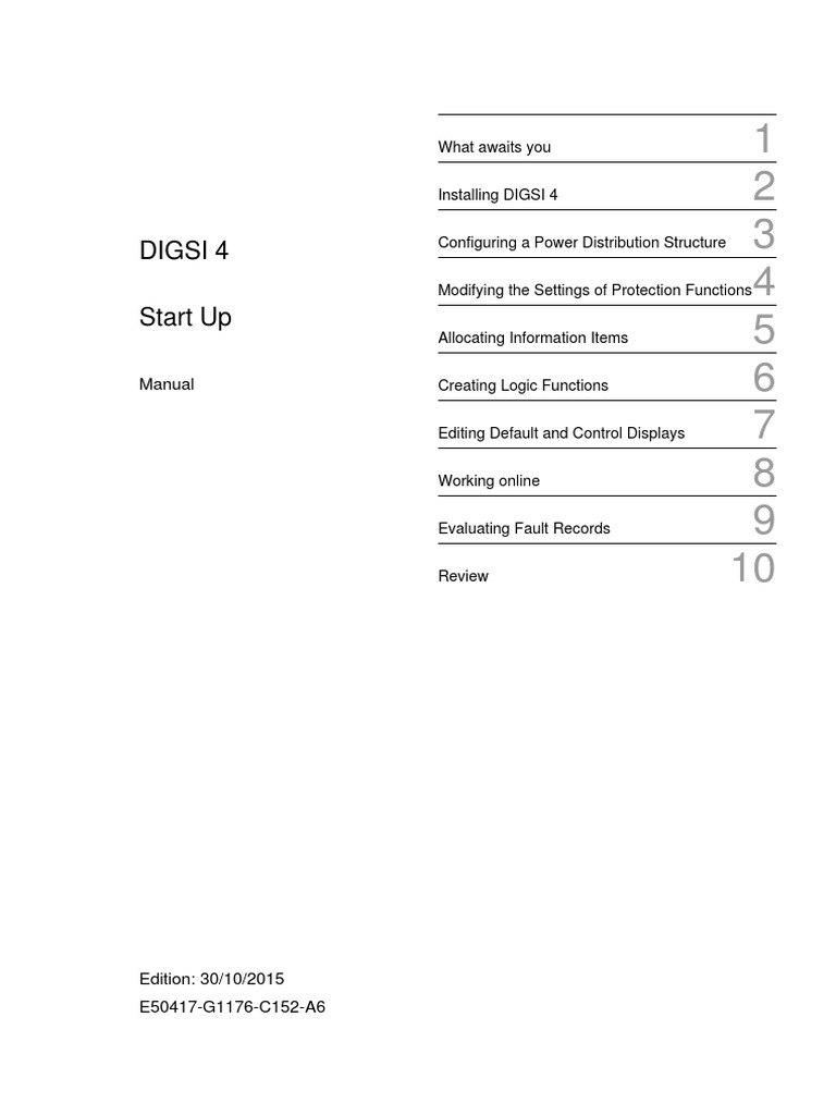 Digsi 4: Manual | PDF | Icon (Computing) | Computer File
