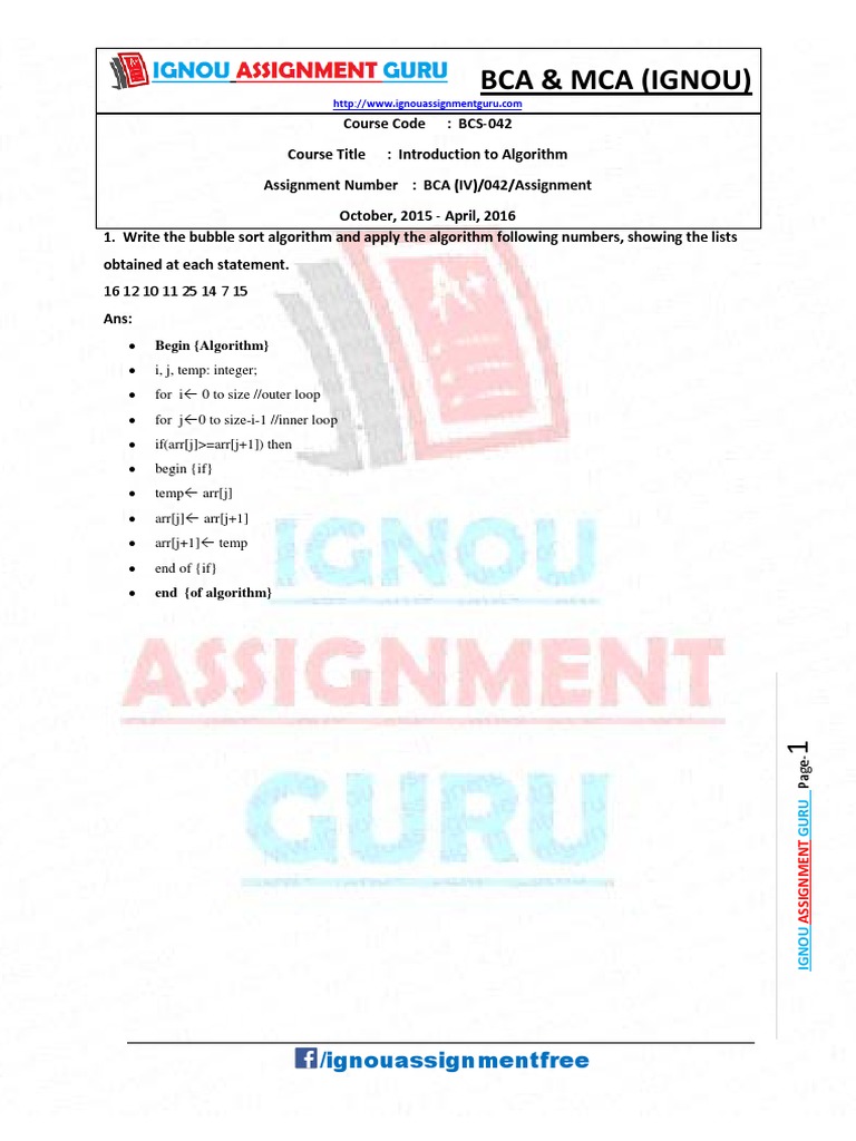 Bcs 042 | PDF | Time Complexity | Mathematical Concepts