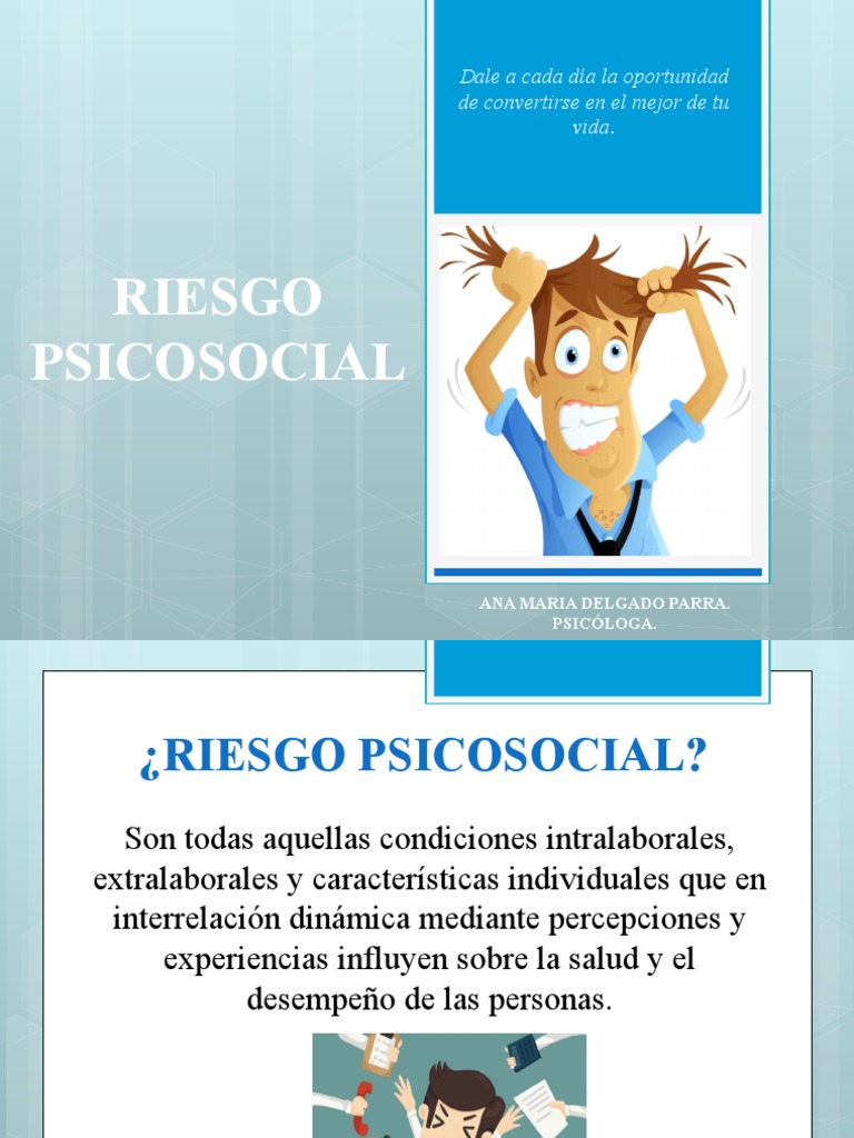 Riesgo Psicosocial | PDF | Estrés (biología) | Burnout ocupacional