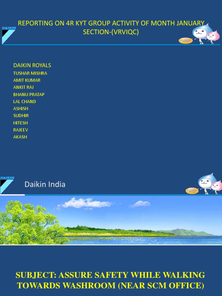 Reporting On 4R Kyt Group Activity of Month January Section - (Vrviqc ...