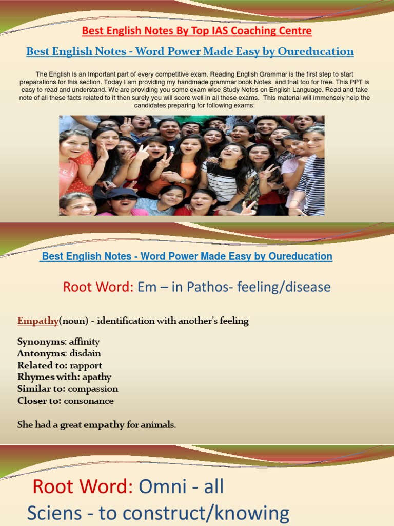 Best English Notes by Top IAS Coaching Centre | PDF | Linguistics