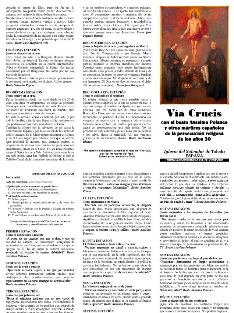 Viacrucis Con El Beato Anselmo Polanco y Otros Mártires Españoles de La ...