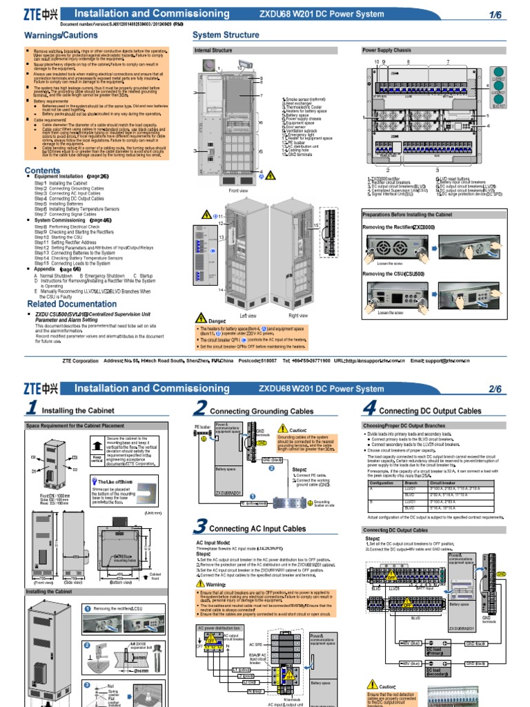 Planta ZTE Outdoor | PDF | Electric Power | Computer Engineering