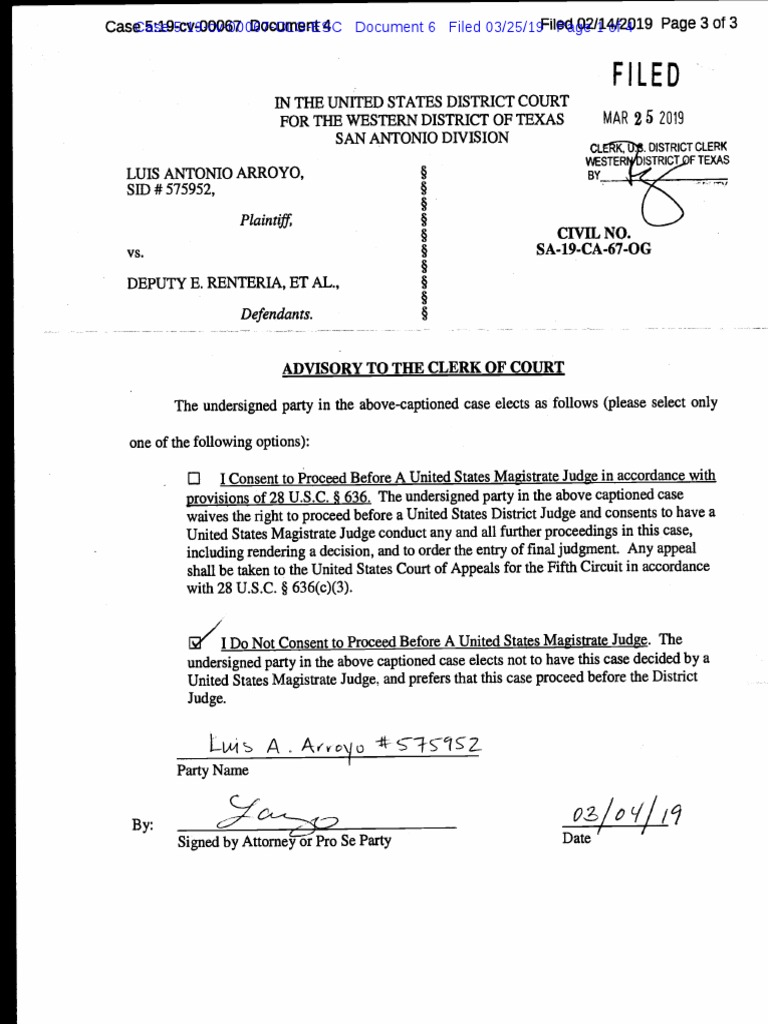 Inmate Grievance - Luis Arroyo | PDF | United States Magistrate Judge ...