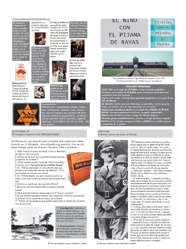 Guía de Lectura - El Niño Con El Pijama de Rayas | PDF | Narración ...