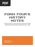 Form 3 History Notes PDF | PDF | Kenya | British Empire