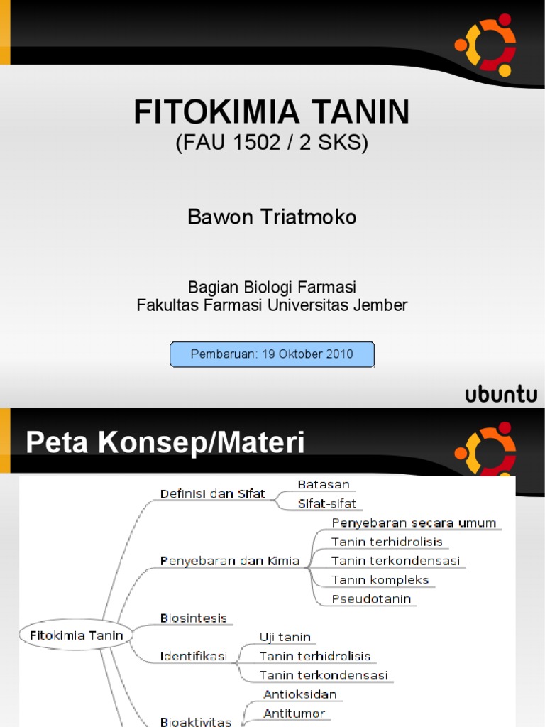 Tanin: Struktur dan Sifat | PDF