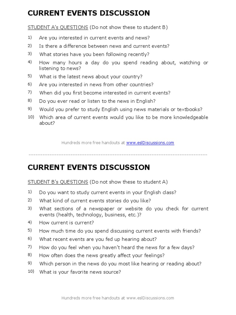 Current Events | PDF | News | Communication