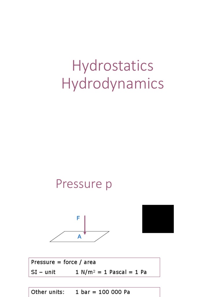 Mechanics | PDF | Buoyancy | Pressure