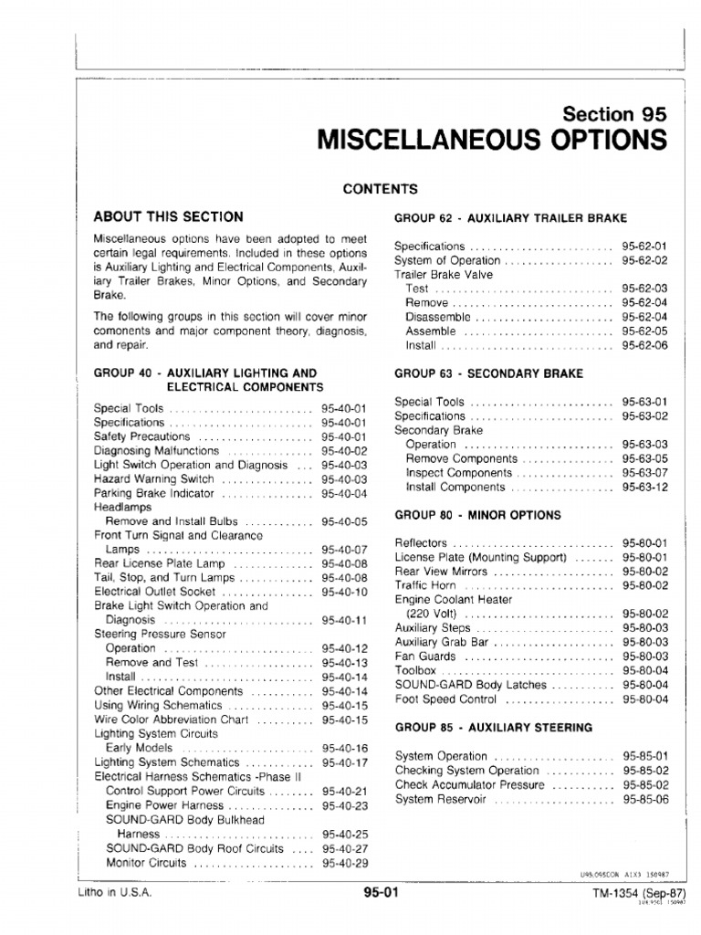4650 and 4850 Section 95 | PDF | Switch | Electrical Connector