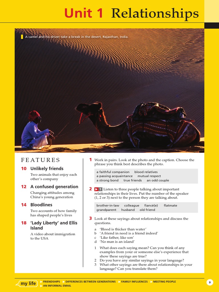 Life 2E Upper Intermediate Unit 1 SB PDF | PDF | Question | Family