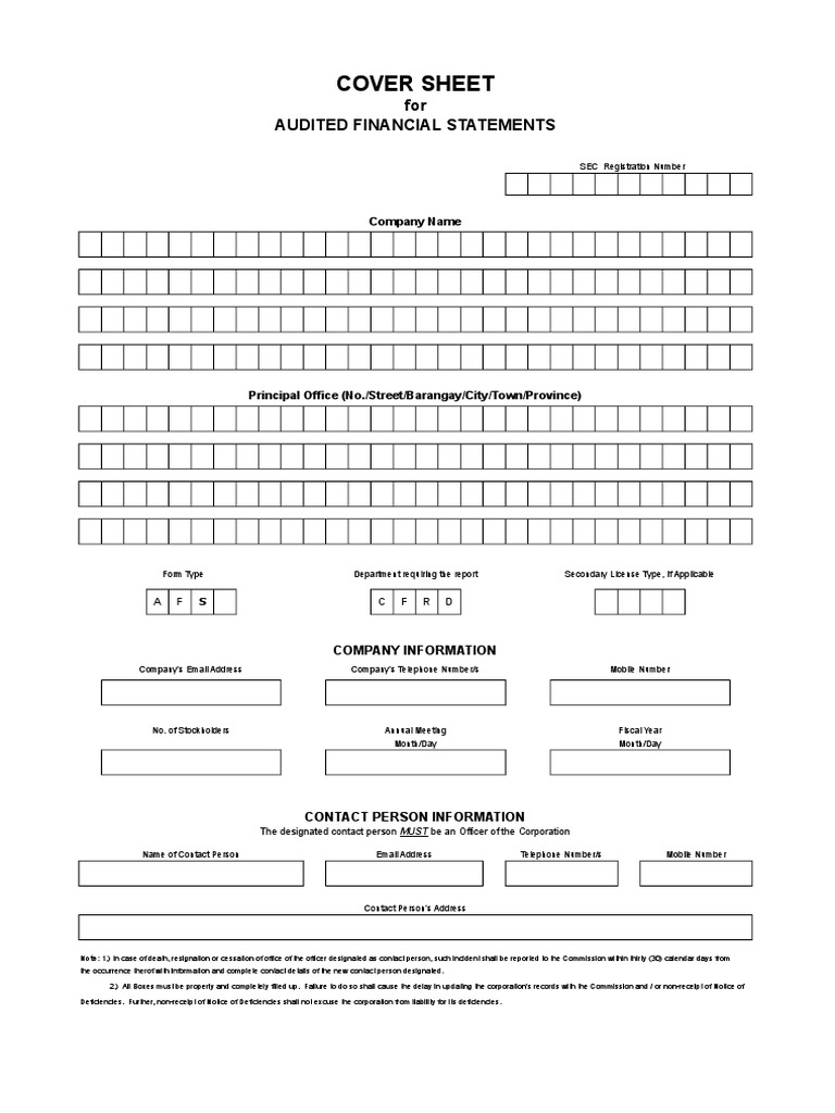 SEC Cover Sheet for Audited Financials | PDF | Business | Government