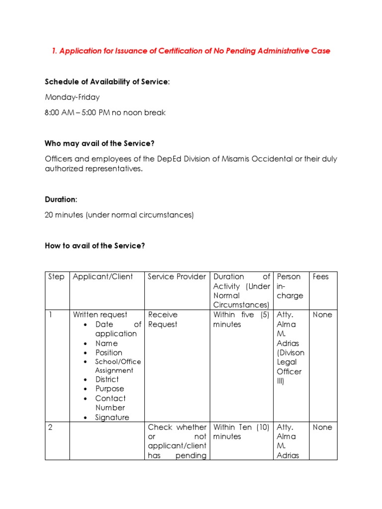 Legal Process Flowchart for DepEd Services | PDF | Complaint | Common Law