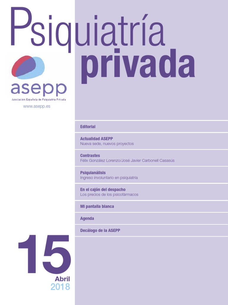Revista-Asepp-15 Editora 41 49 1 | PDF | Psiquiatría | Trastorno mental