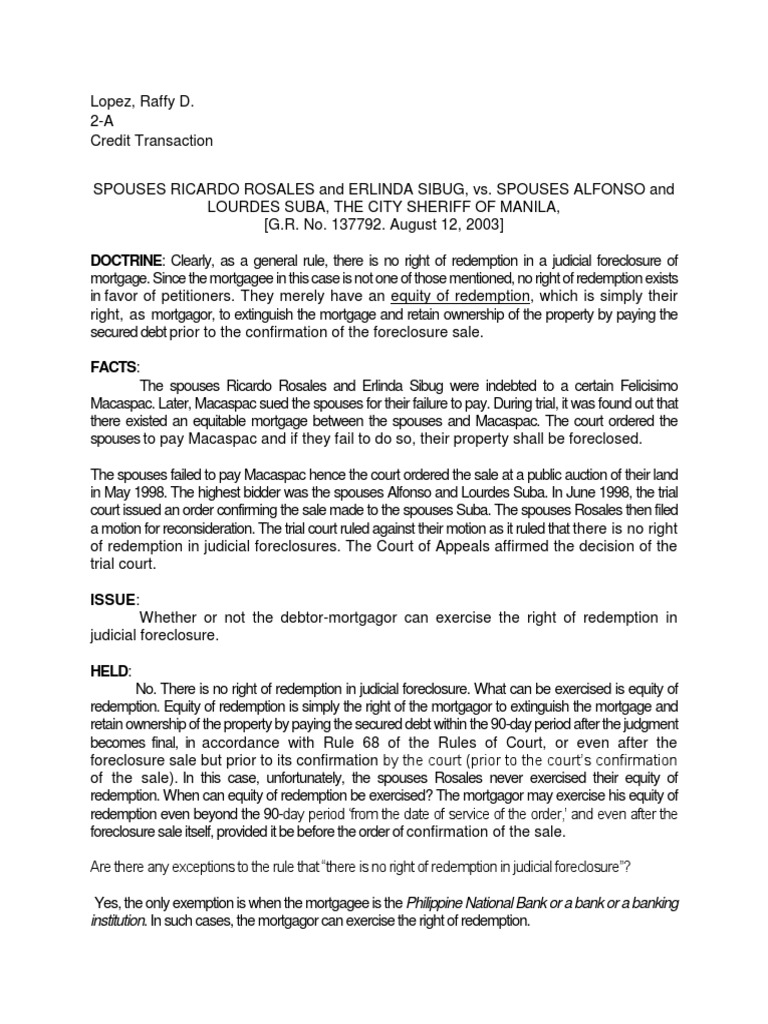 Judicial Foreclosure | PDF | Mortgage Law | Foreclosure