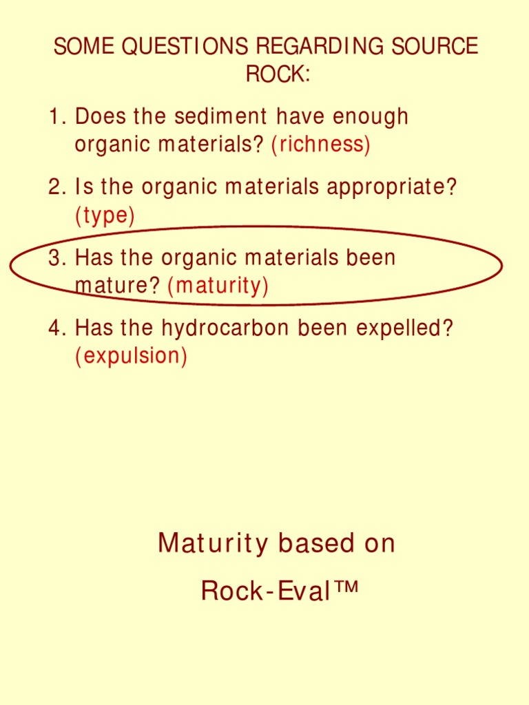 03 Maturity Expulsion PDF | PDF | Rock (Geology) | Geology