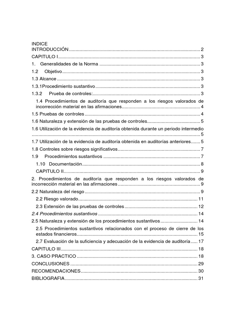 Nia 330 | PDF | normas internacionales de INFORMACION FINANCIERA ...