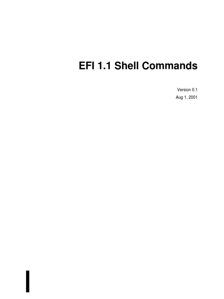 Efi Shell CMND 1 1 PDF | PDF | Command Line Interface | Filename