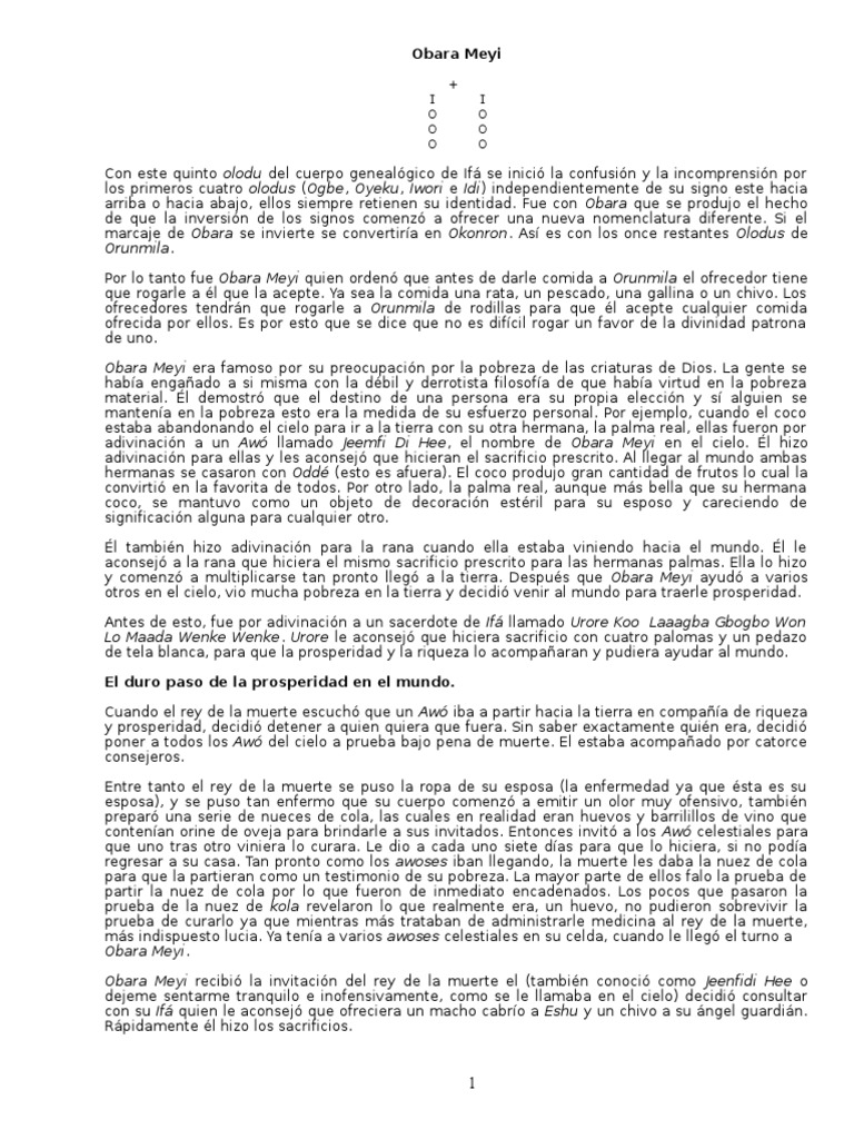 007 Tratado Enciclopedico de Obara de - Ico Ogbe Sa | PDF | Religión y ... 007 Tratado Enciclopedico de Obara de - Ico Ogbe Sa | PDF | Religión y ...
