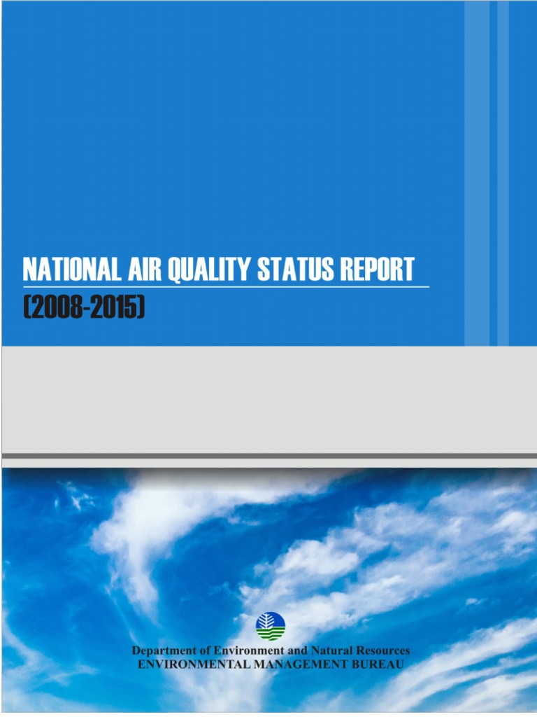 National Air Quality Status Report 2008 2015 PDF | PDF | Air Pollution ...