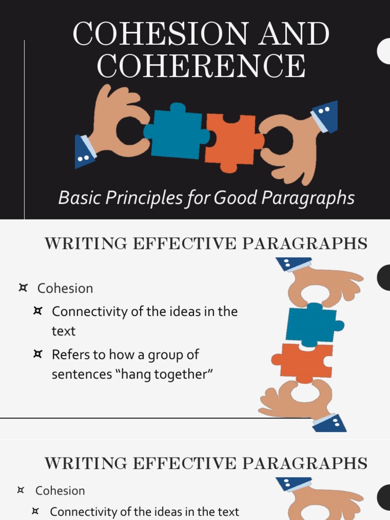 Writing Cohesive and Coherent Paragraphs | PDF | Paragraph | Semiotics