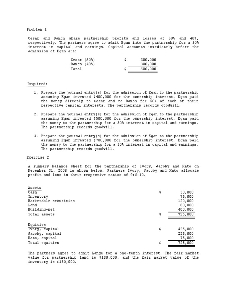 ASSIGNMENT.docx | Goodwill (Accounting) | Balance Sheet
