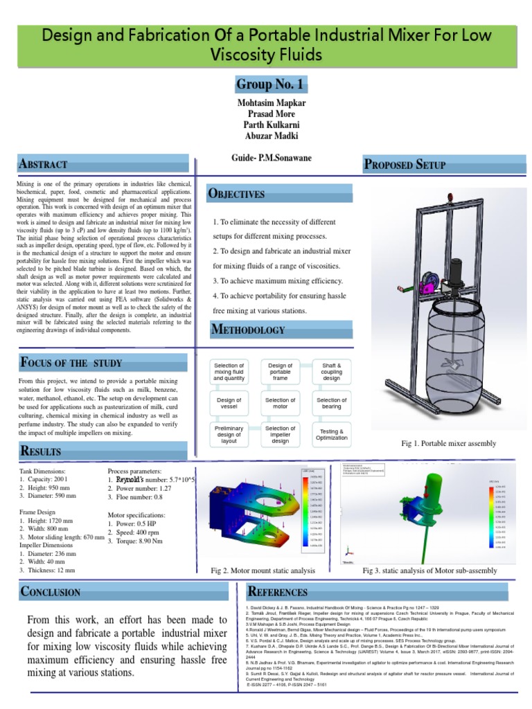 Project Poster | PDF | Mechanical Engineering | Chemical Engineering