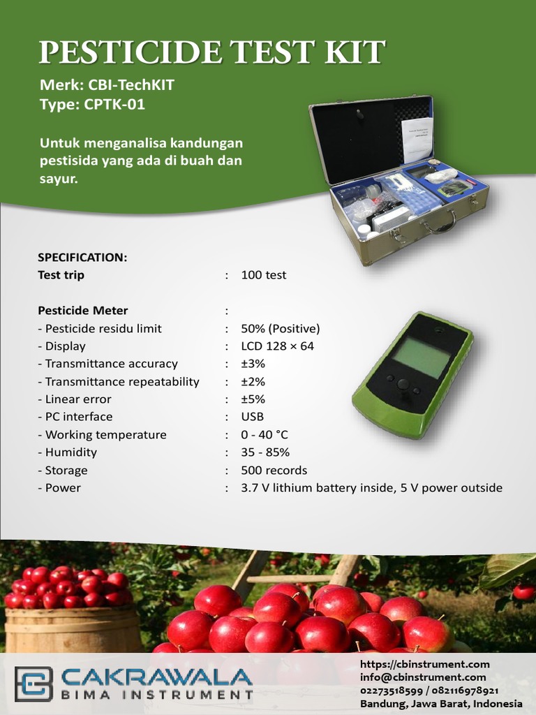 Brosur Pesticide Test Kit | PDF