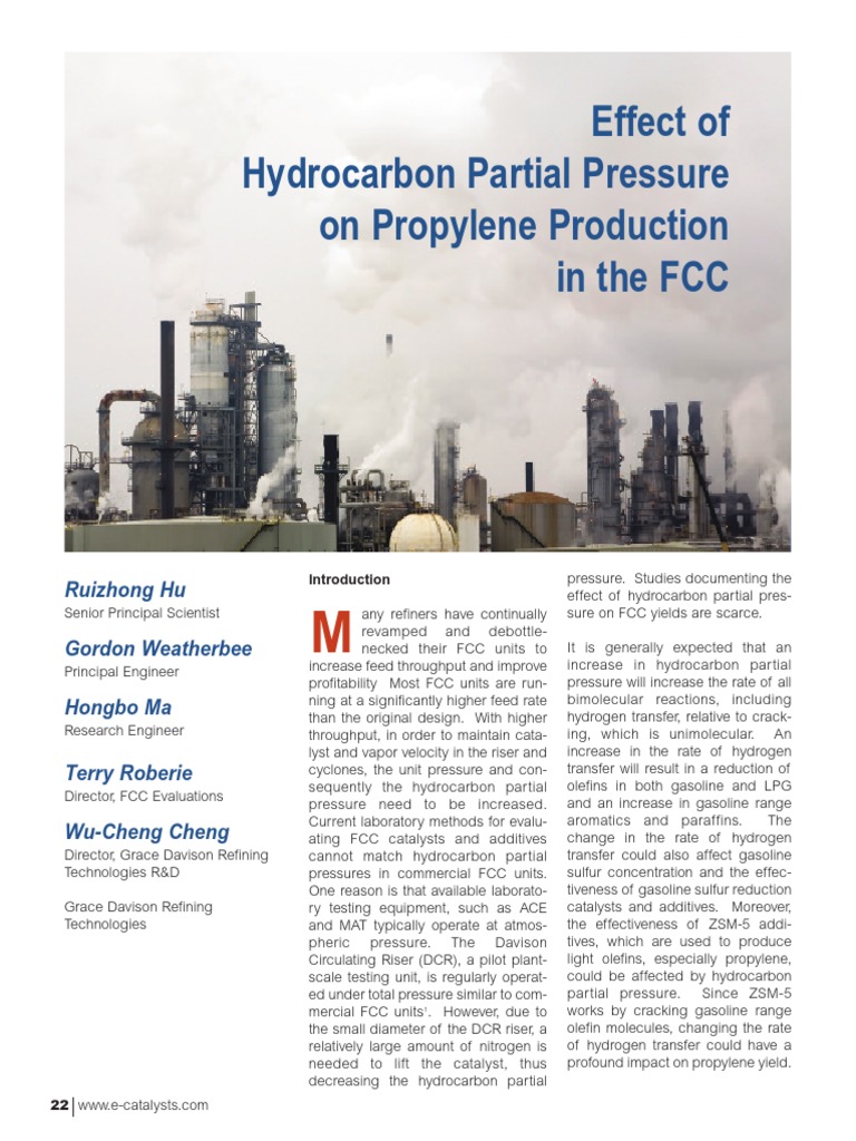 103-Effect of Hydrocarbon Partial Pressure On Propylene Production in ...