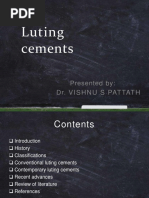 Recent Advances in Luting Cements | PDF | Dental Composite | Dental ...