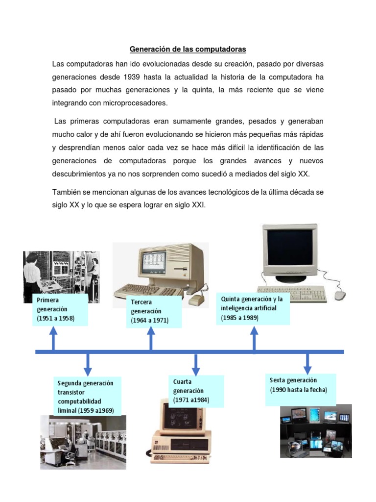 Generaciones De Las Computadoras 5ta Generación | PDF | Ordenador