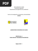 Práctica 3. Tubo Venturi y Orificios | PDF | Mecánica de Medios Continuos | Tecnología energética