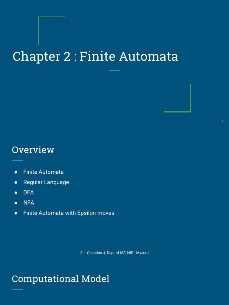 Chapter2 Finite Automata | PDF | Applied Mathematics | Formalism ...