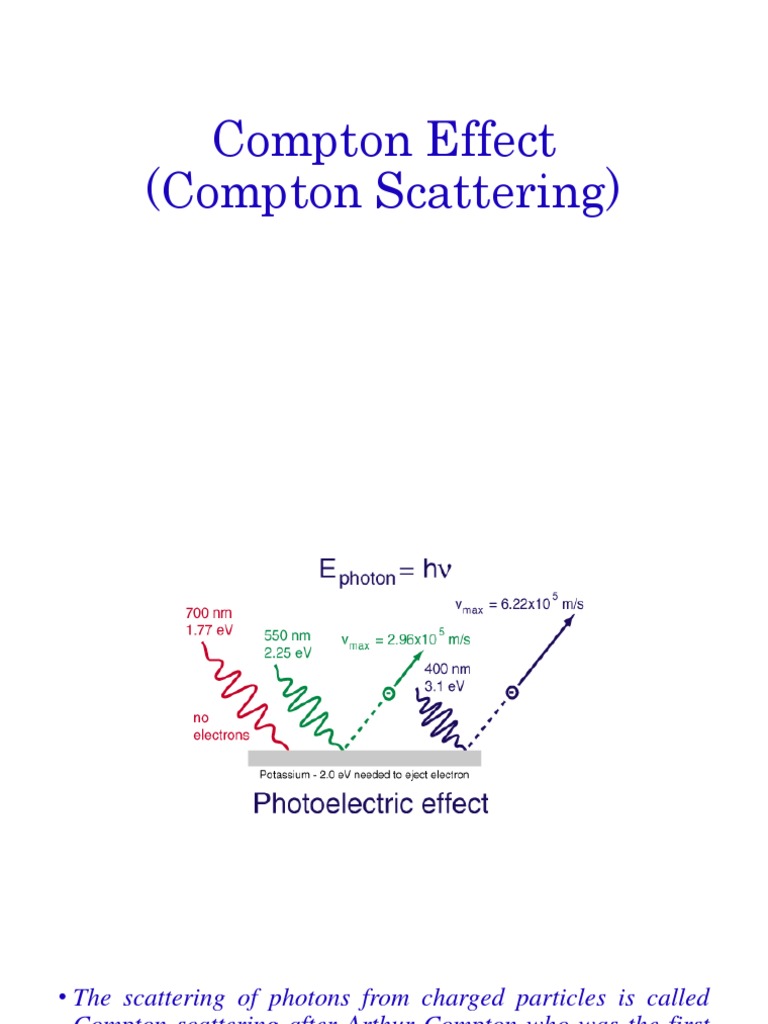 Compton Effect (Compton Scattering) | PDF | Photon | Scientific Theories
