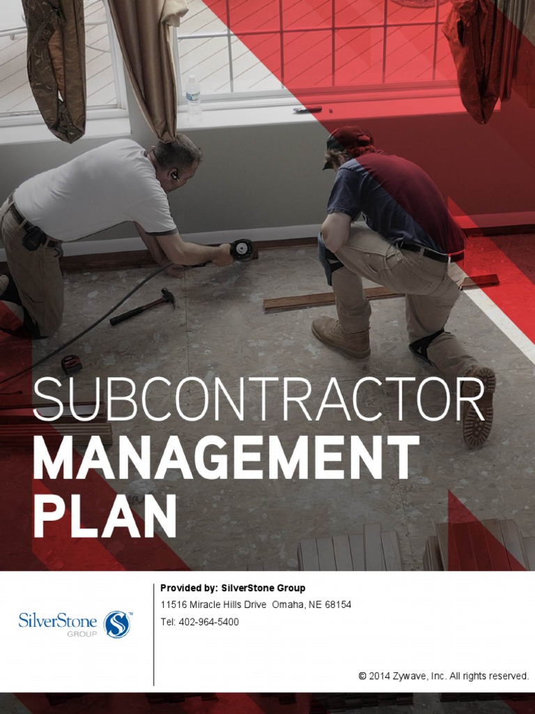 Subcontractor Management Plan | PDF | Liability Insurance | Insurance ...