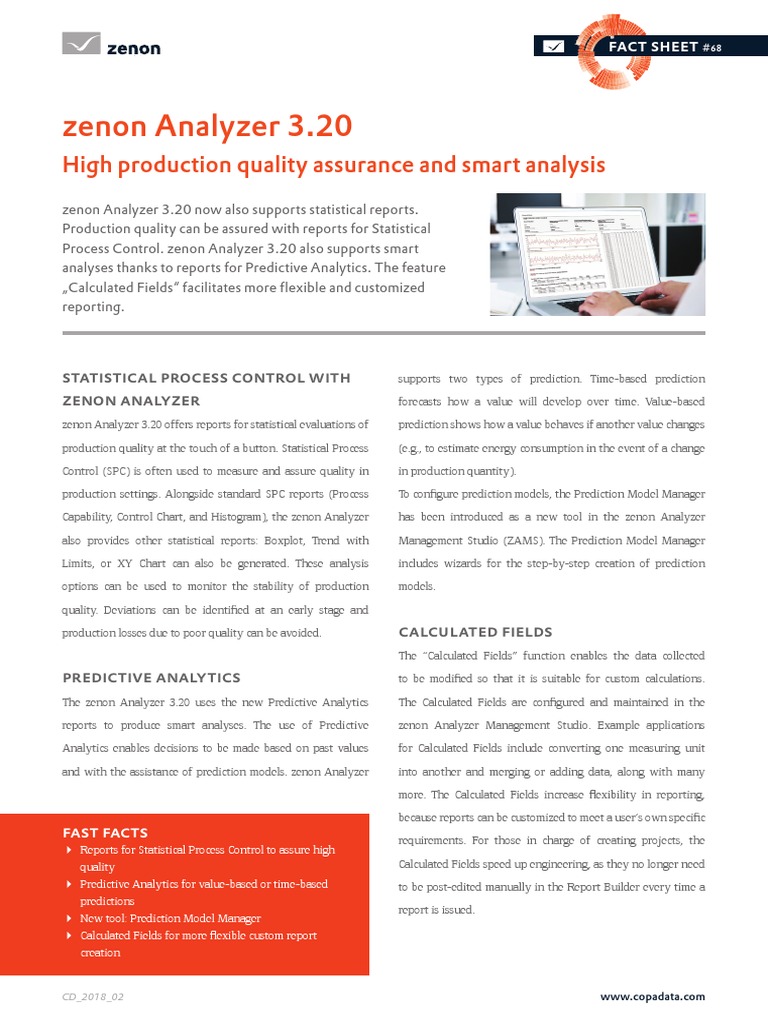 Zenon Analyzer 3.20: High Production Quality Assurance and Smart Analysis | PDF | Predictive ...