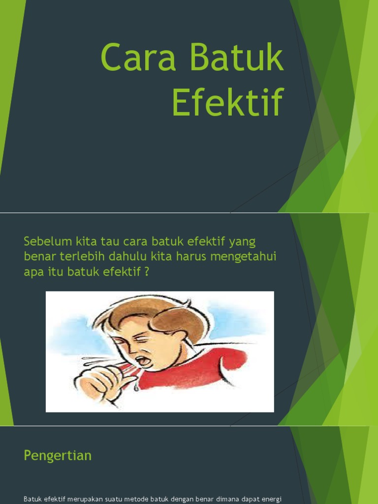 Teknik Batuk Efektif dan Tujuannya | PDF