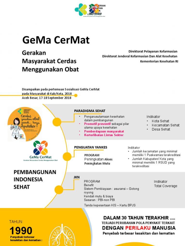 Sosialisasi GeMa CerMat 2018 | PDF | Kesehatan Holistik