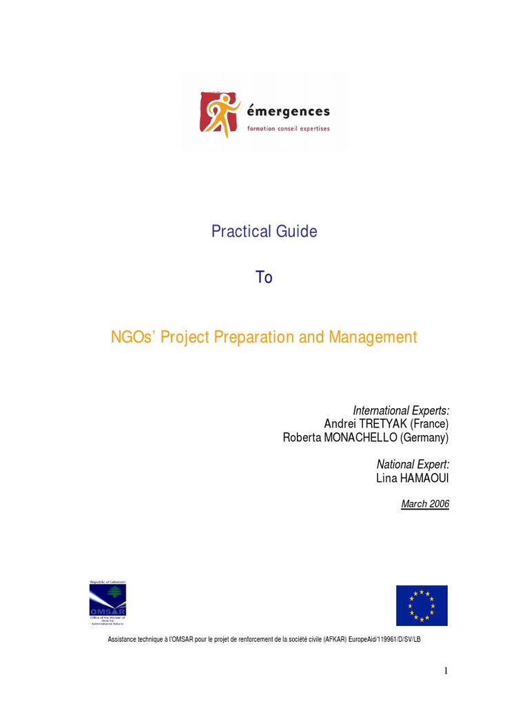 NGO Project Management Guide | PDF | Evaluation | European Union