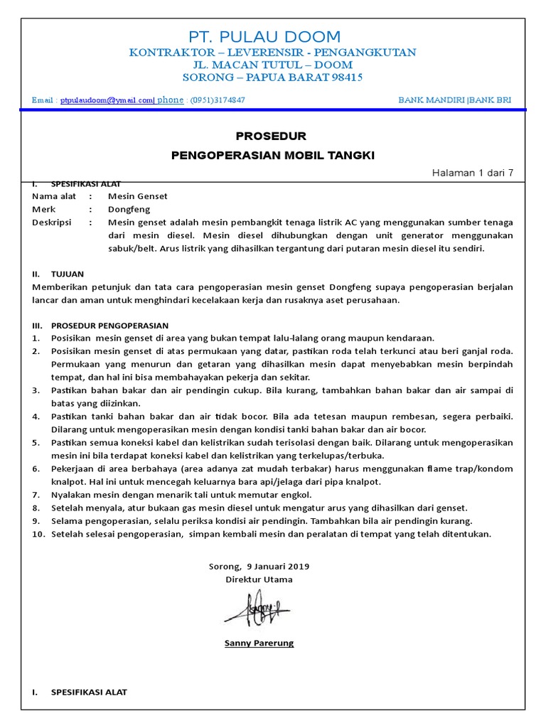 4 Prosedur Pemakaian Alat | PDF