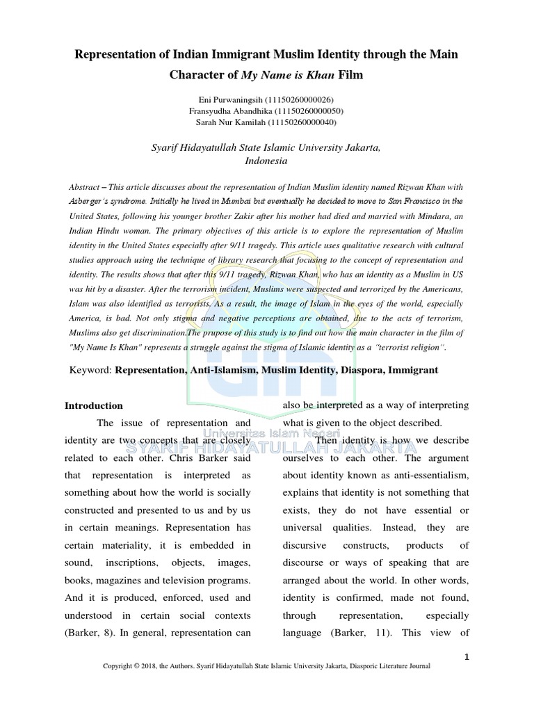 Diasporic Literature Journal | PDF | Islamophobia | Discrimination ...