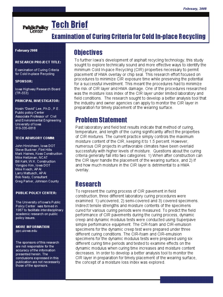 TR-553 Tech Brief | PDF | Building Engineering | Materials
