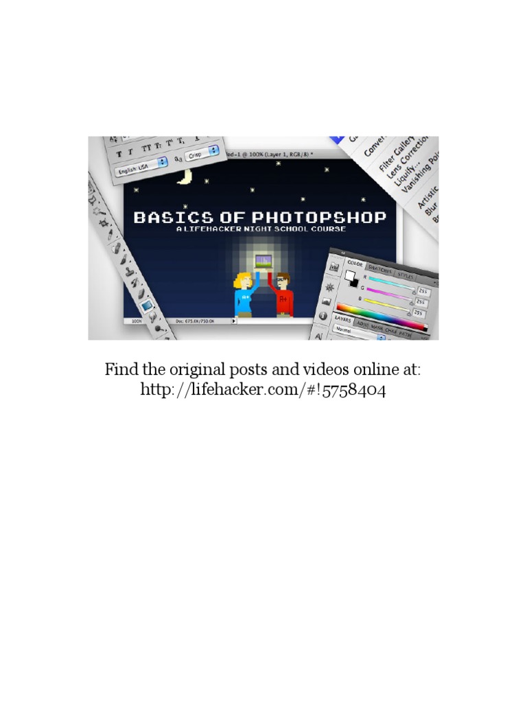 Basics of Photoshop Full Guide PDF | PDF | Adobe Photoshop | Rgb Color ...