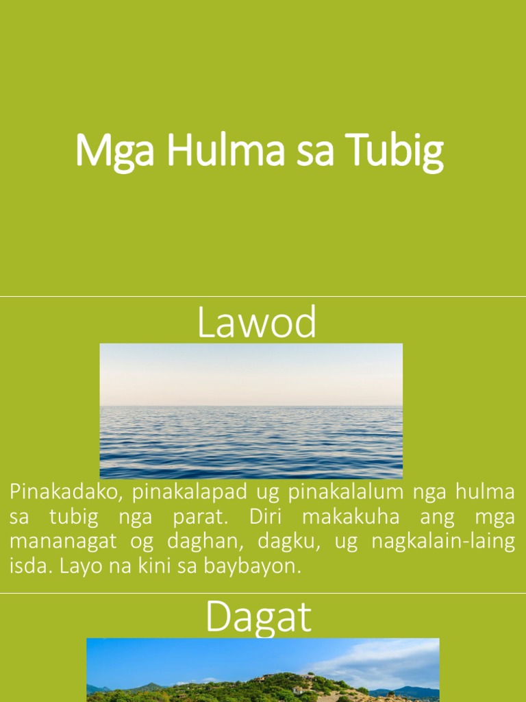 Mga Hulma Sa Tubig | PDF