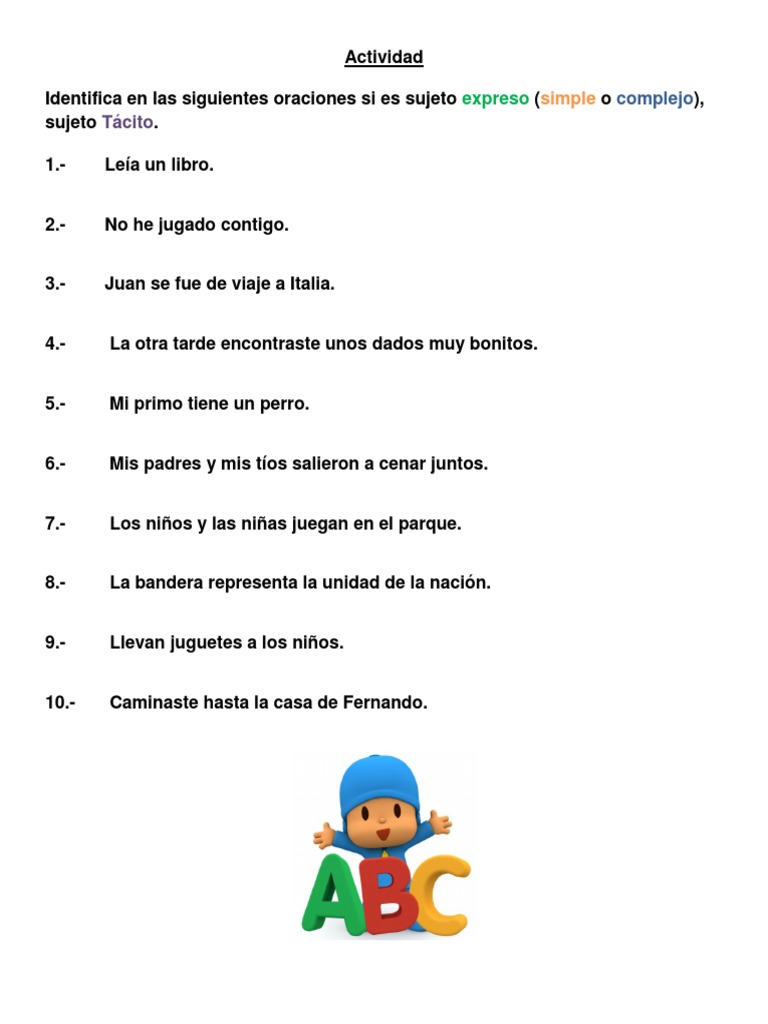 Sujeto Tácito | PDF