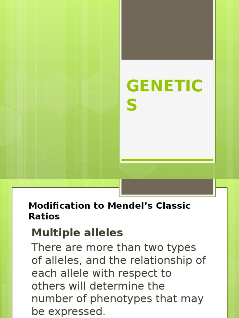 Genetics | PDF | Dominance (Genetics) | Allele