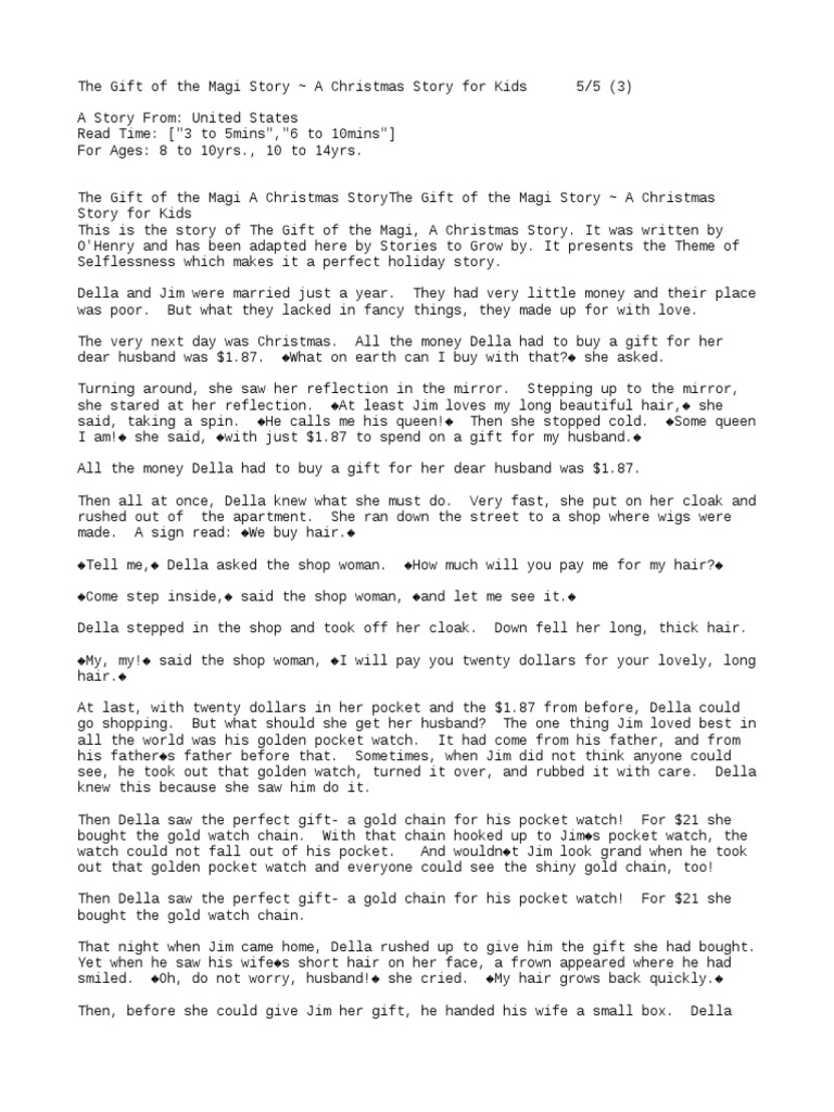 The Gift of Magi | PDF