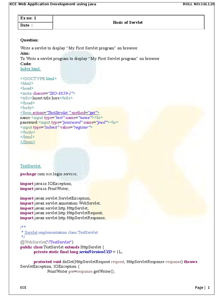 Madhu120 Java | PDF | Java Servlet | Html